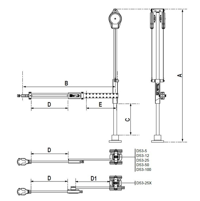 D53-5 | Ramię reakcyjne liniowe Desoutter D53-5