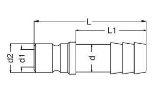 K09D WO13 | Króciec do form wtryskowych DN9 typ DME, do węża fi 13 mm ...