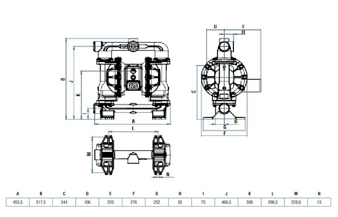 Pompa membranowa Samoa typ UP15