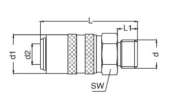 S09H GZ12 | Szybkozłącze do form wtryskowych DN9 typ HASCO, G 1/2 GZ ...